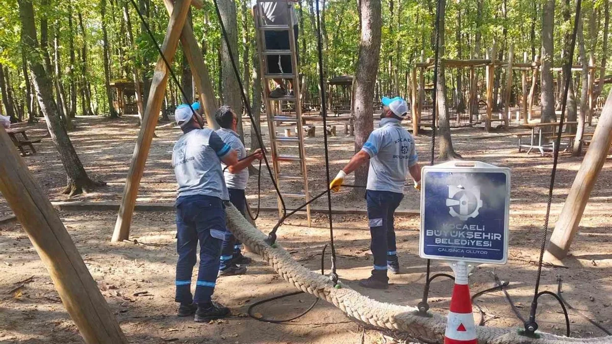 Kocaeli Ormanya'daki Oyun Alanlarında Periyodik Bakım Tamamlandı ...